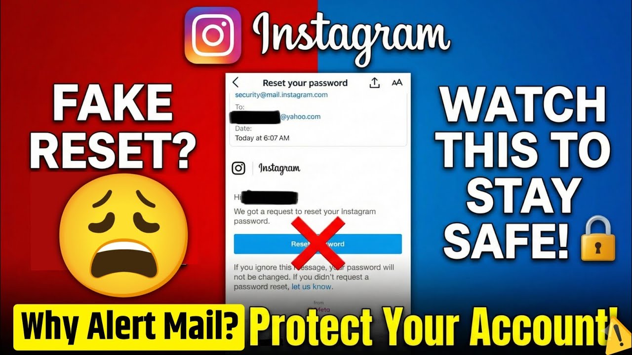 Instagram password reset email without requesting | Why am I getting ...