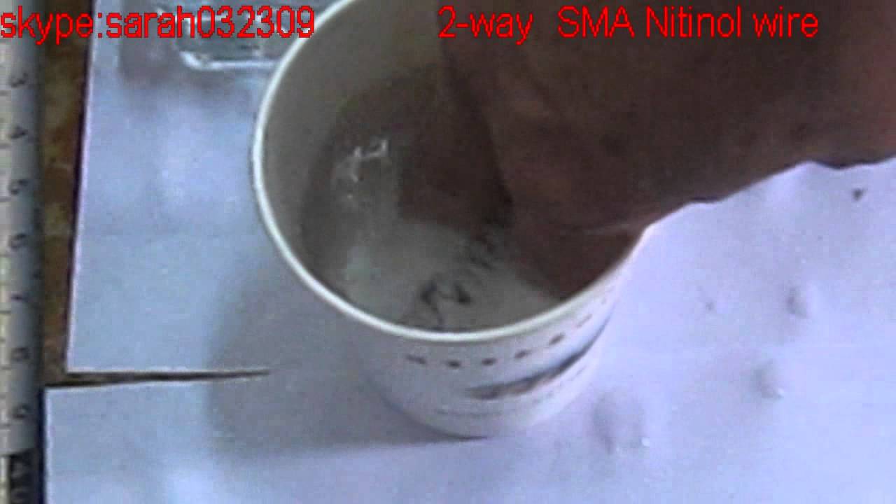 2 ways SMA nitinol Spring - YouTube