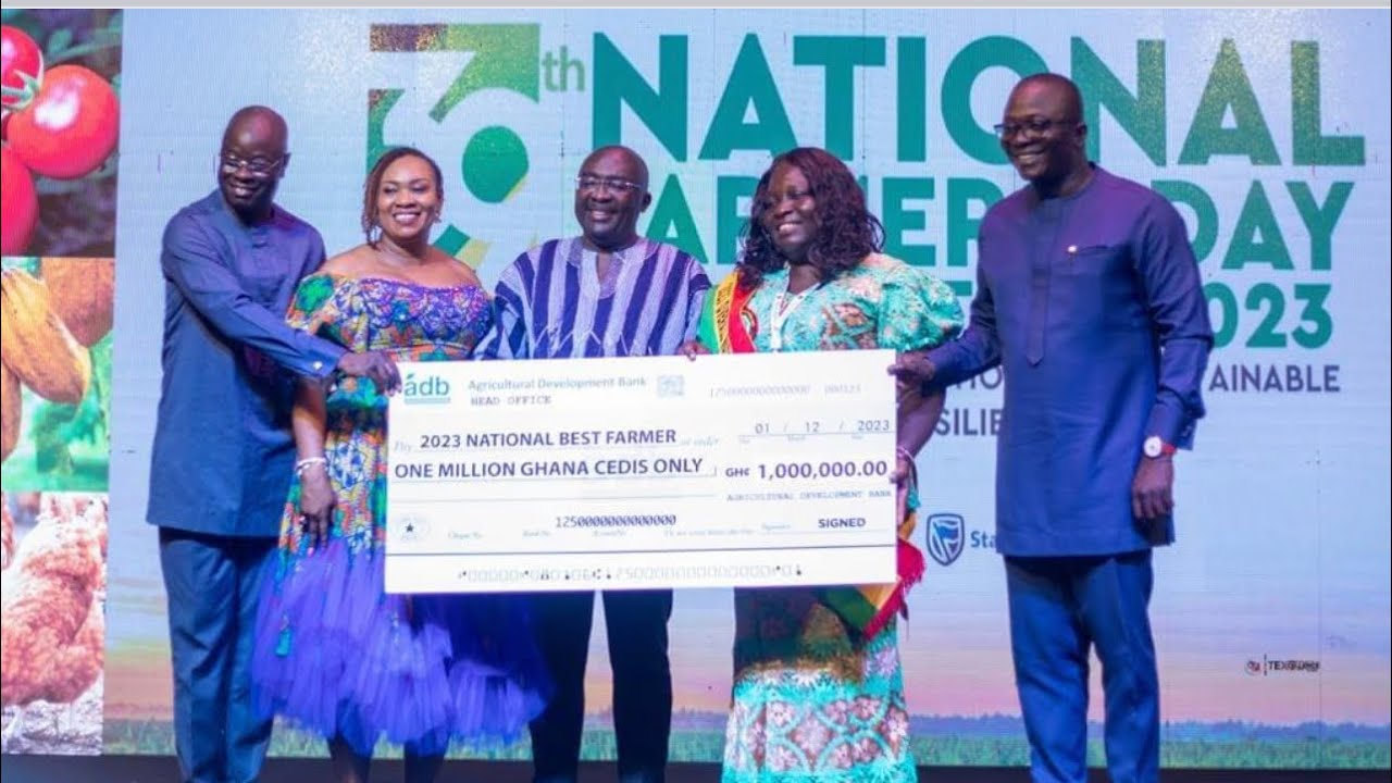 57 Yr Old Woman Farmer Takes Home GH1 Million Cedis For Winning Overall ...