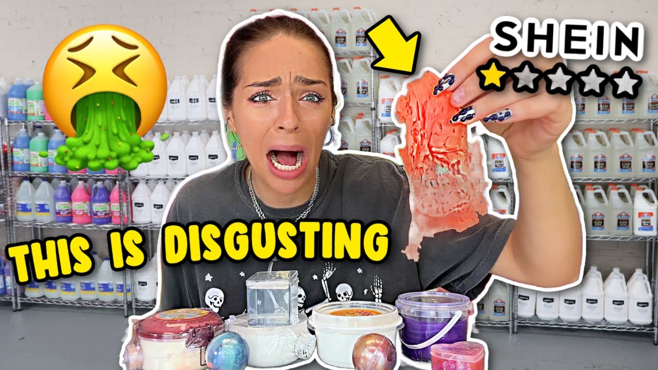 TESTING SCAM SLIME FROM SHEIN *this is so bad*🤮🤮🤮🤮 - YouTube