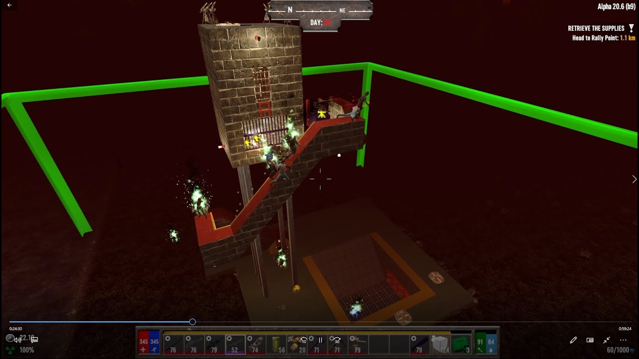 7D2D Darkness Falls V4 Mod –Krunch’s 8K Map EP63 ( Day 63 Bloodmoon ...