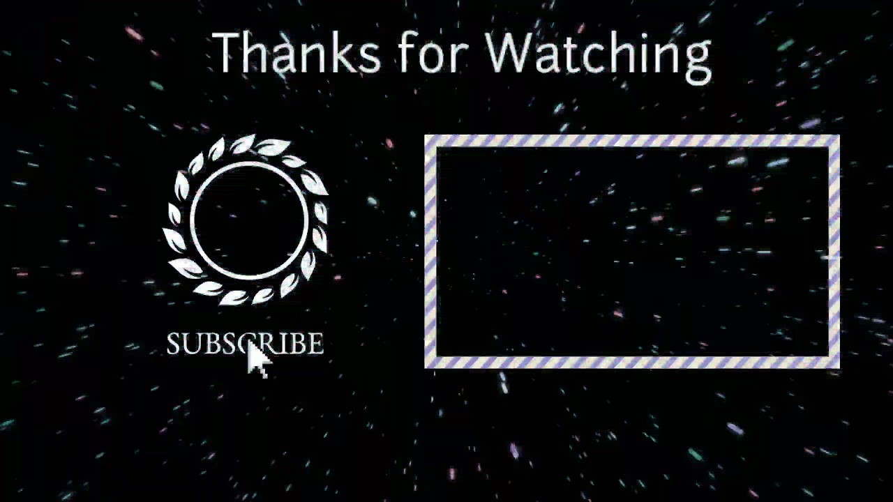 Free Outro Template || No Text - YouTube