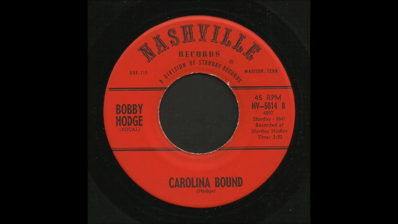 Bobby Hodge - Carolina Bound - Country Bop 45 - YouTube