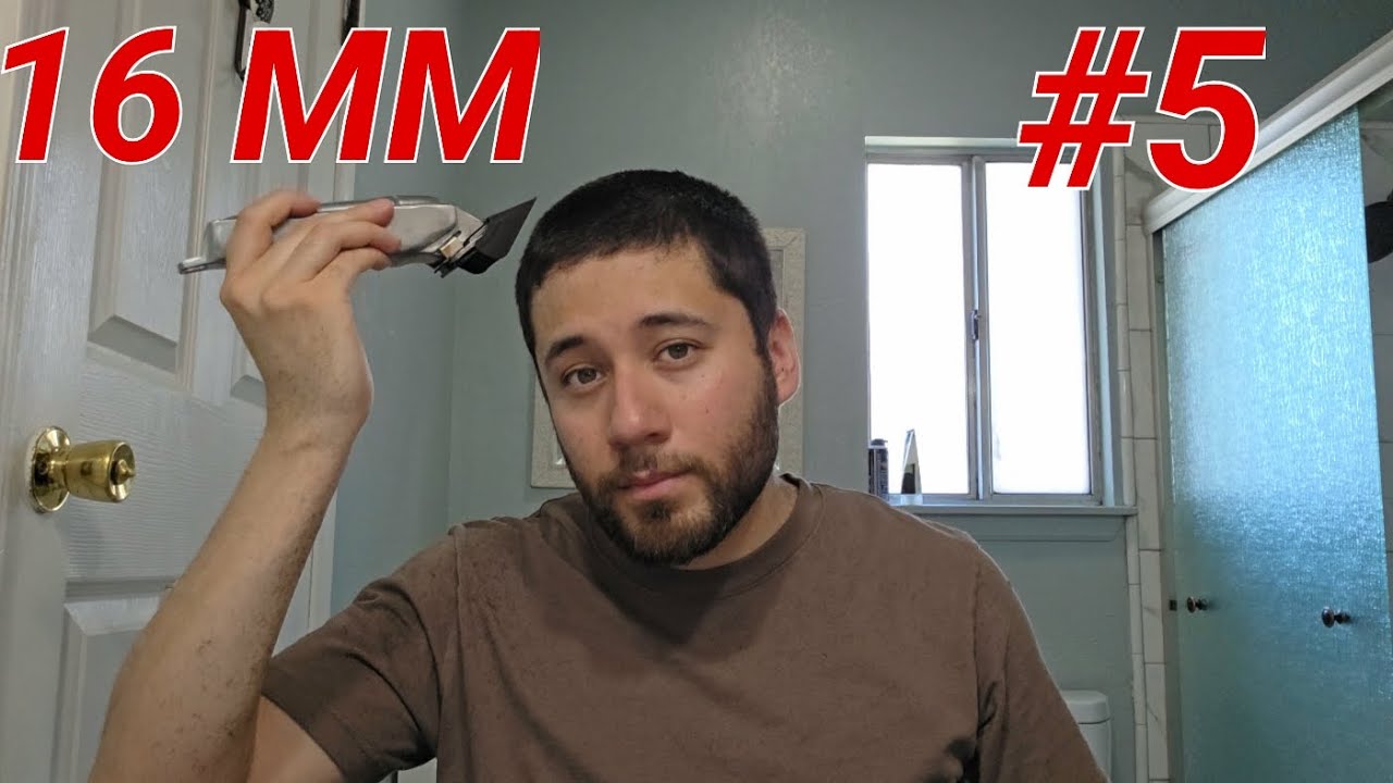 Number #5 Clipper Guard Buzz Cut All Over | Haircut Tutorial 16 mm ...