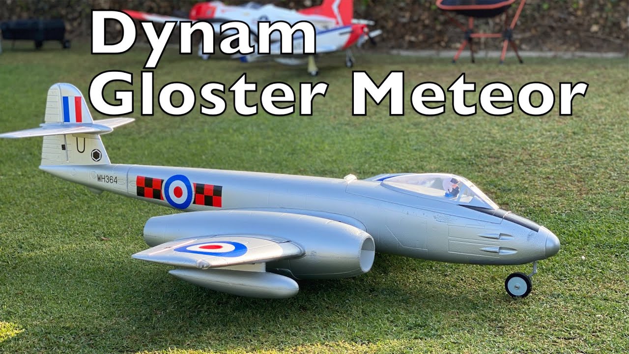 Dynam Gloster Meteor Review and Maiden Flight - YouTube