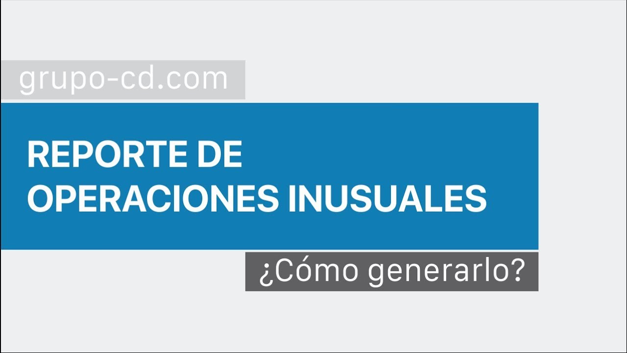 Operaciones Inusuales - YouTube