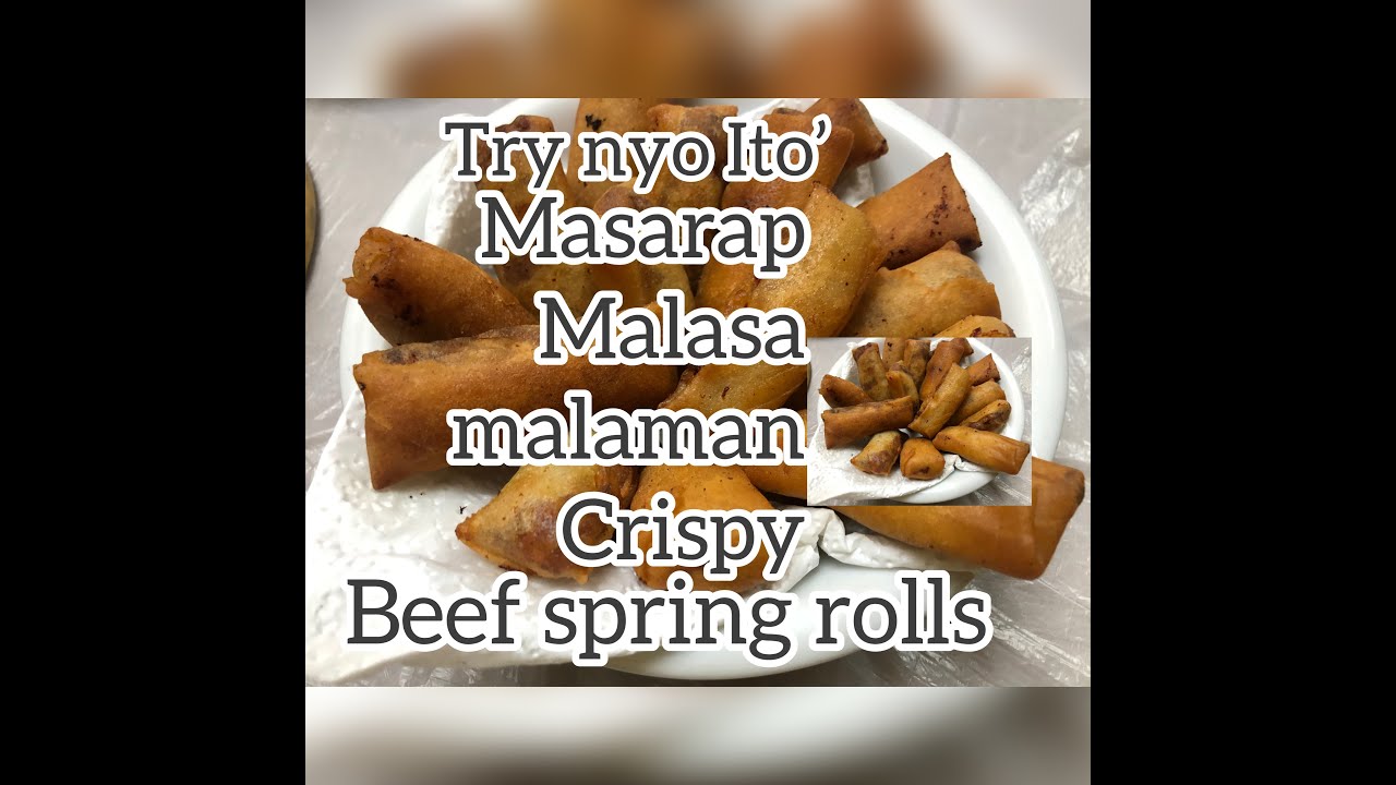 How to cook crispy beef spring rolls (Super Easy) - YouTube
