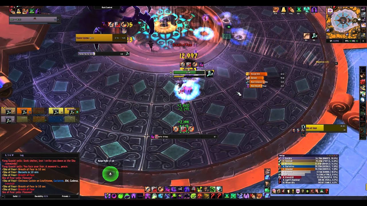 Sha of Fear reg (warlock POV) - YouTube