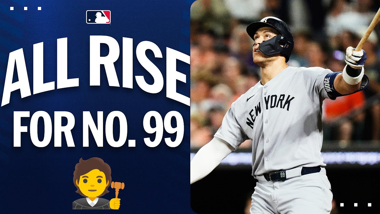 Aaron Judge cranks his 49th home run of the season 🐐 (He snakes it ...