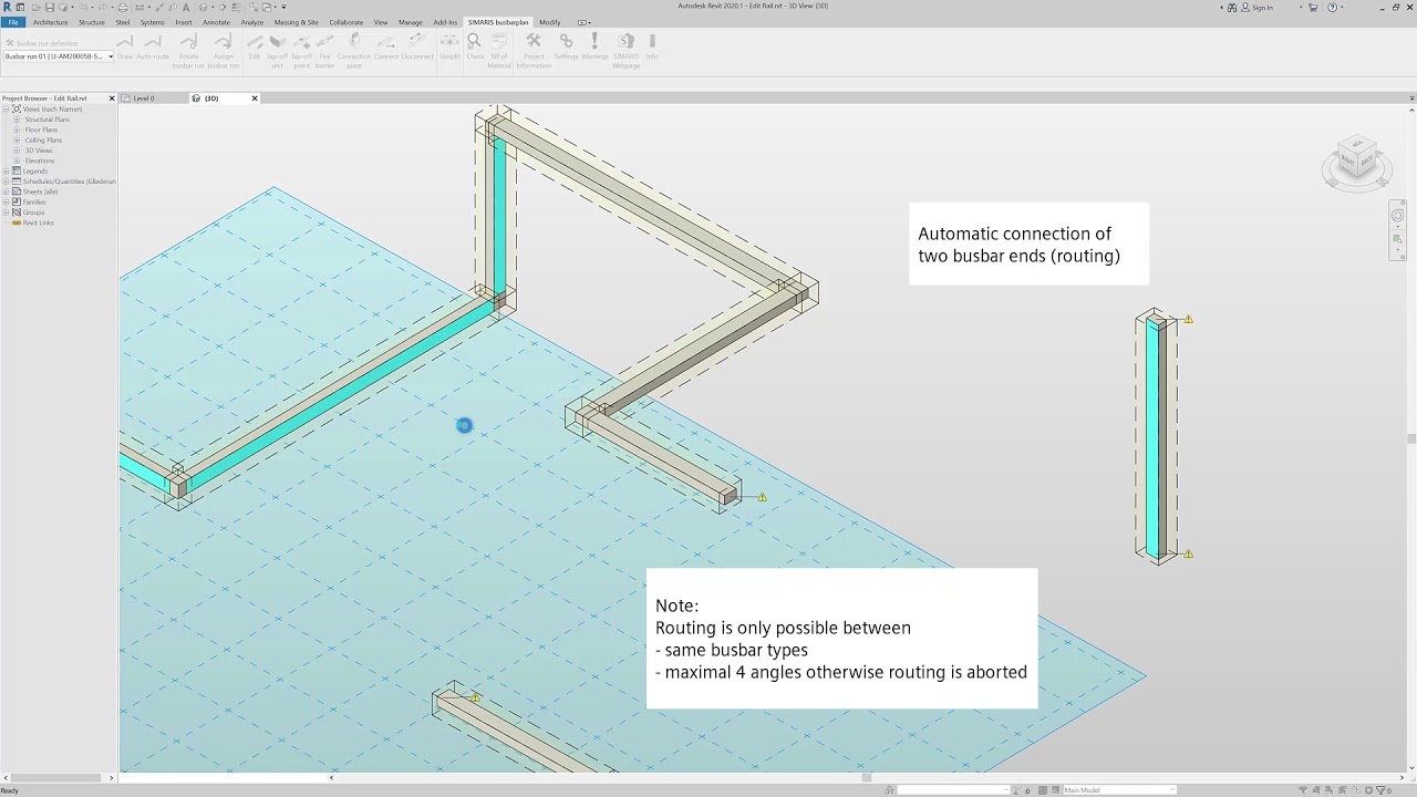 SIMARIS busbarplan | Edit a busbar run - YouTube