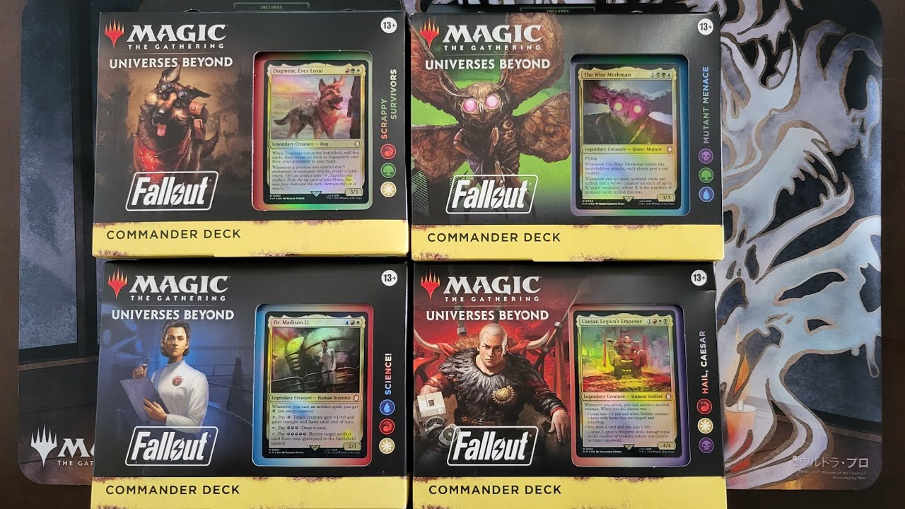 Magic the Gathering Fallout Commander Decks Unboxing - YouTube