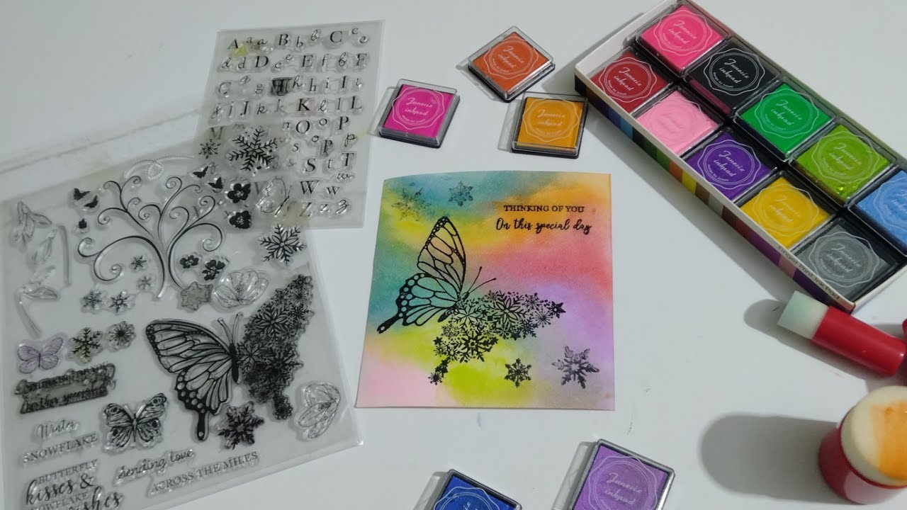 How to Use Silicone Stamp and Color Pad | Reusing Stamps and Blender ...