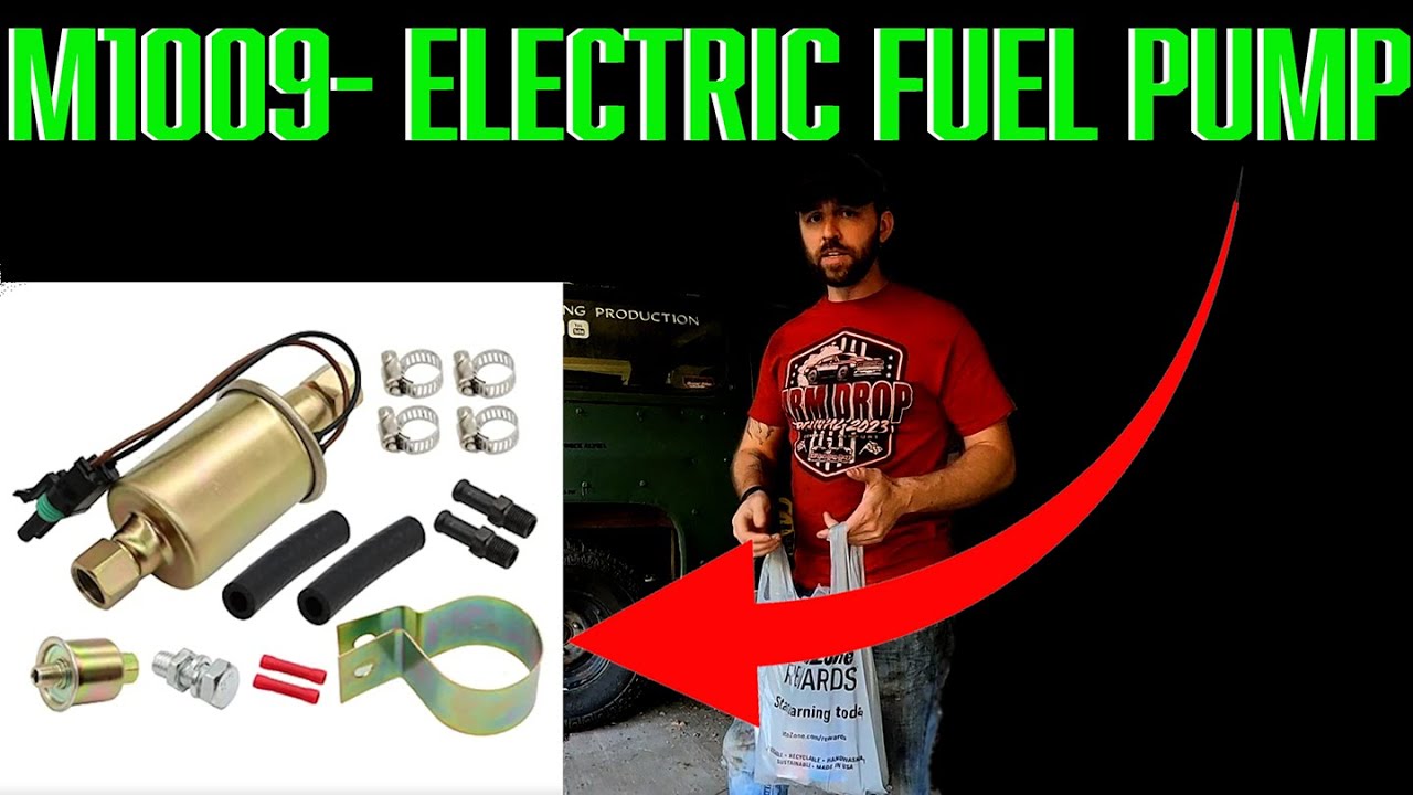 m1009 k5 blazer, electric fuel pump conversion - YouTube