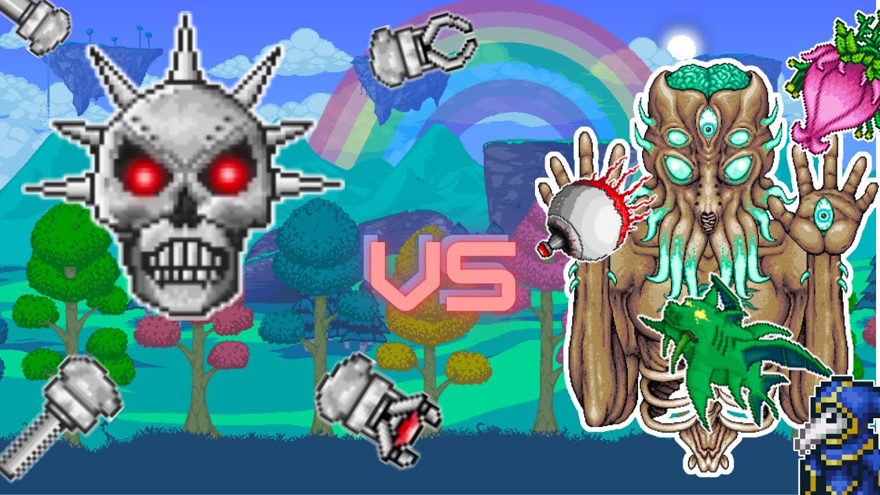 Skeletron Prime Vs All Bosses | Terraria - YouTube