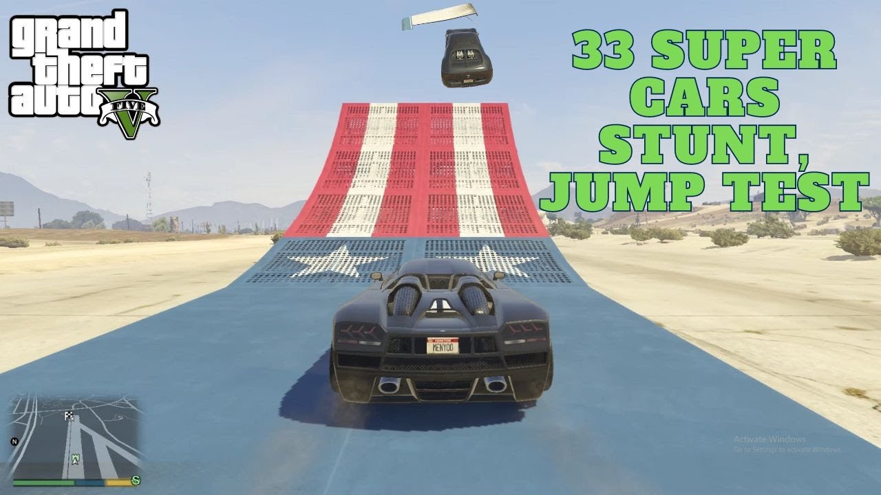 SUPER CARS STUNT, JUMP TEST | ALL 33 CARS | GTA 5 - YouTube