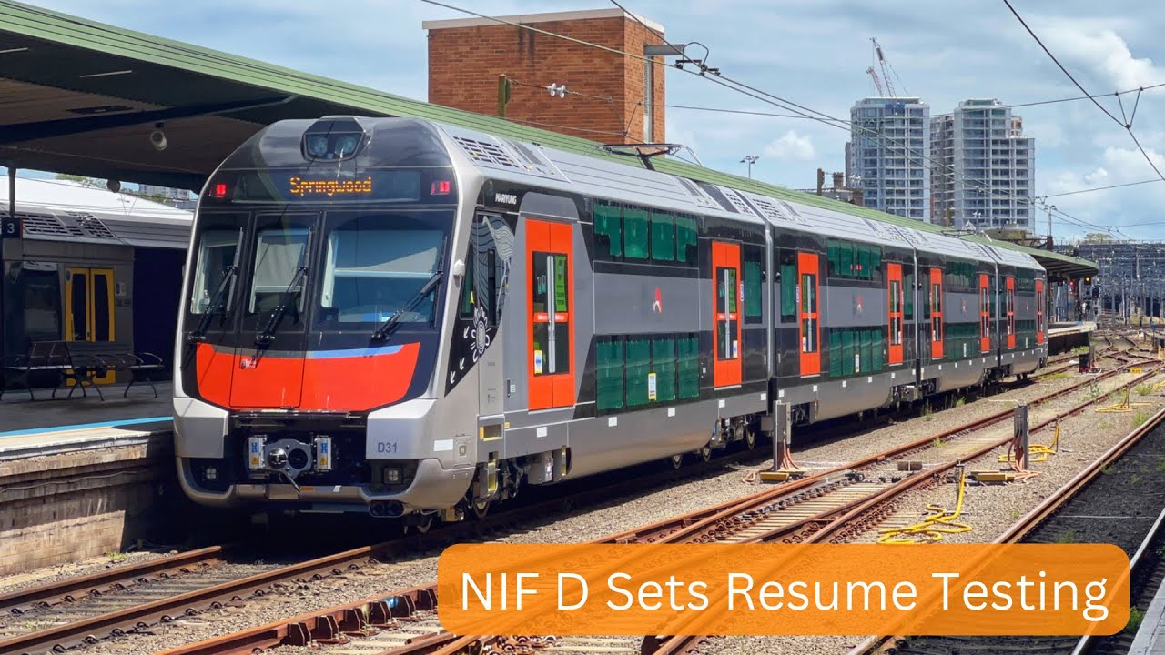 Sydney Trains Vlog 2030: NIF D Sets Resume Testing - YouTube