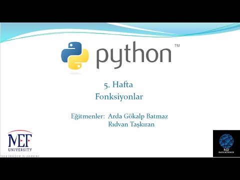 Python for Data Science #5 (Fonksiyonlar) - YouTube
