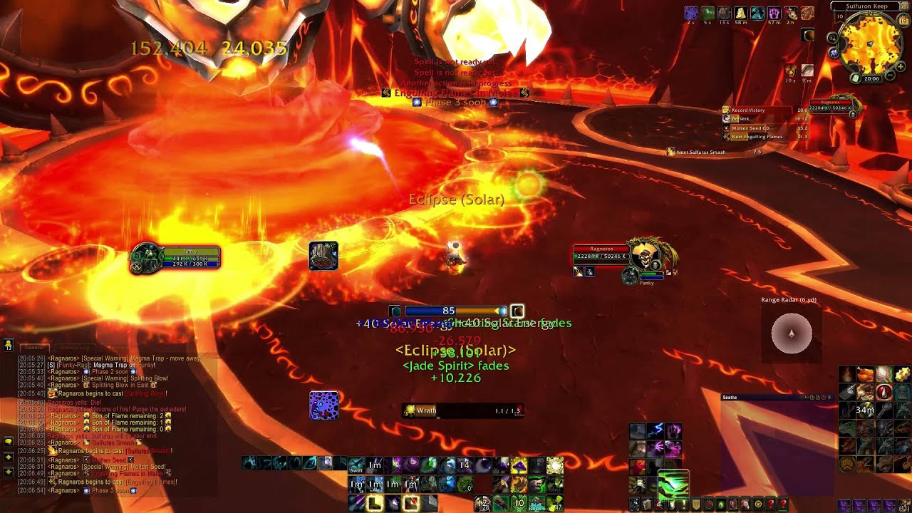 Weekly Firelands Mount run / Rag 10 Normal - YouTube