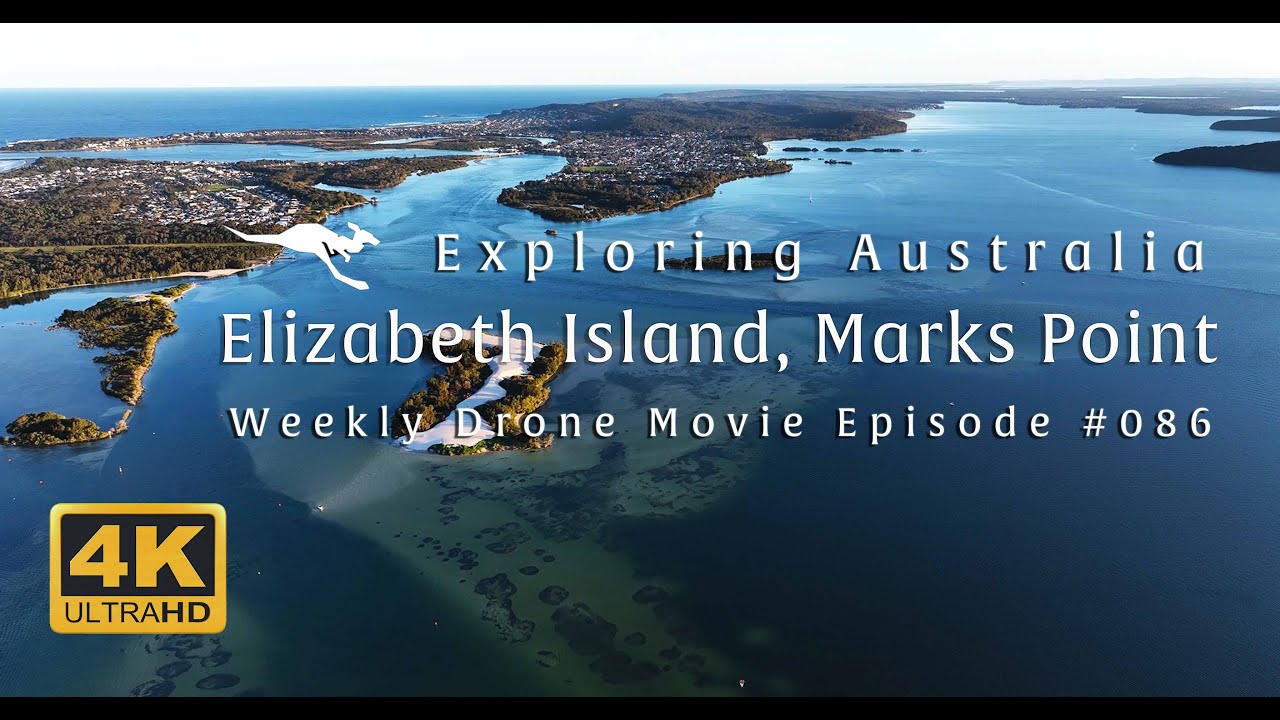 Explore Lake Macquarie Elizabeth Island and Marks Point 4K Drone ...