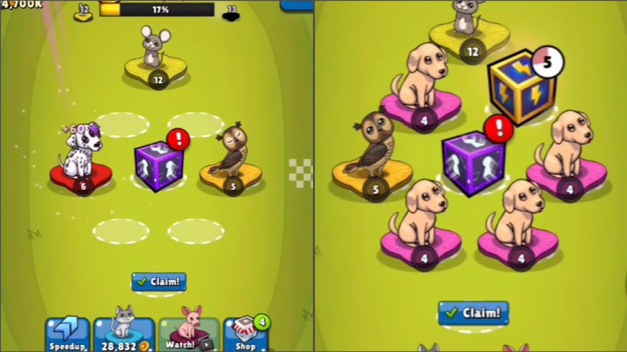 Merge cute Animals çocuklar için eğlenceli hayvanlar oyunu - YouTube