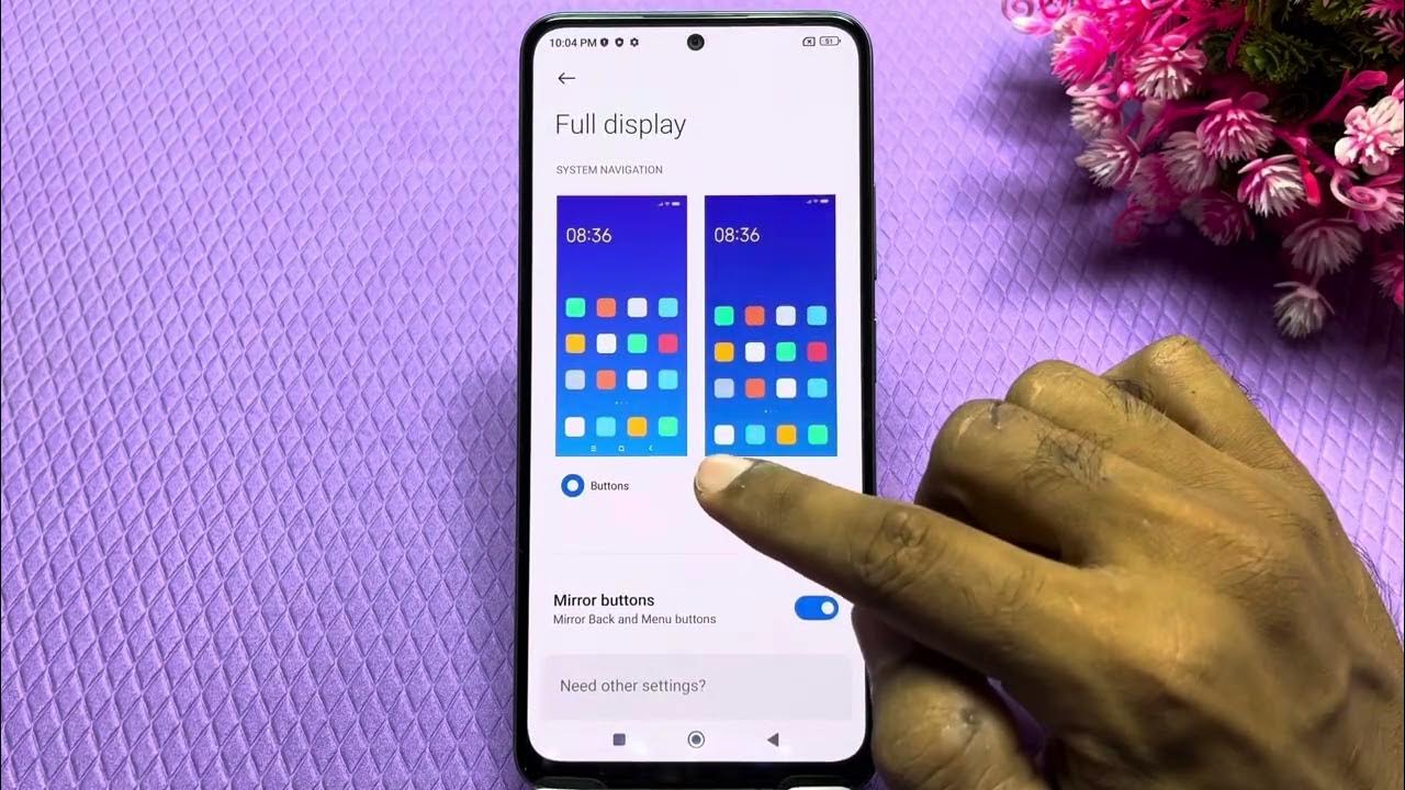 Back button setting in Redmi 12 5g , hide navigation gesture bar setting in Redmi 12 5g - YouTube