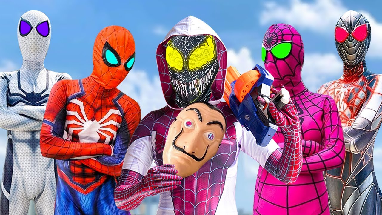 TEAM SPIDER-MAN in REAL LIFE #21 | Marvel's Spider-Man 2 - GODZILLA x ...