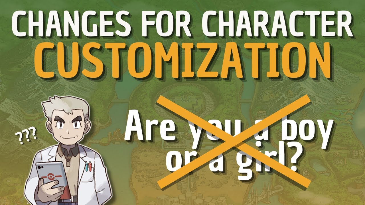 Changes in Character Customization for future Pokemon games - YouTube