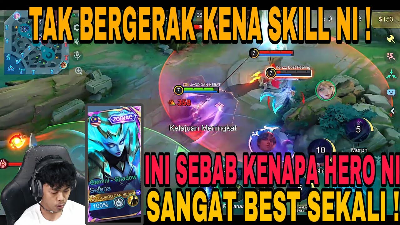 TAK AKAN BERGERAK MUSUH BILA KENA SKILL NI ! INI SEBAB KENAPA HERO NI ...