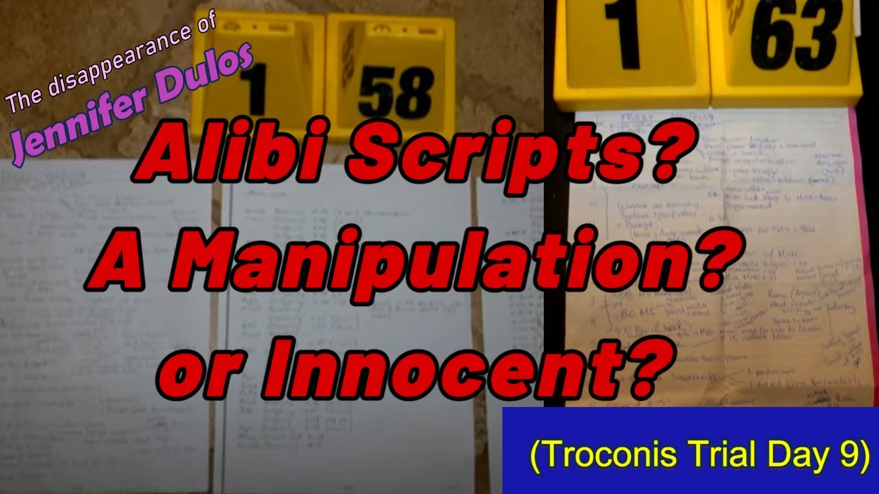 Alibi Scripts? Manipulation? Innocent Explanation? - Troconis Trial Day ...