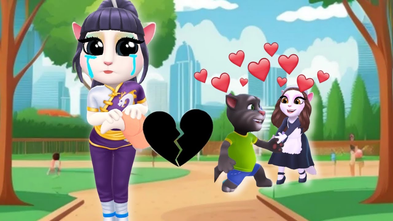 Broken heart 💔 of Cute Angela 🩷 I New Update game 🎯 I My Talking Angela ...