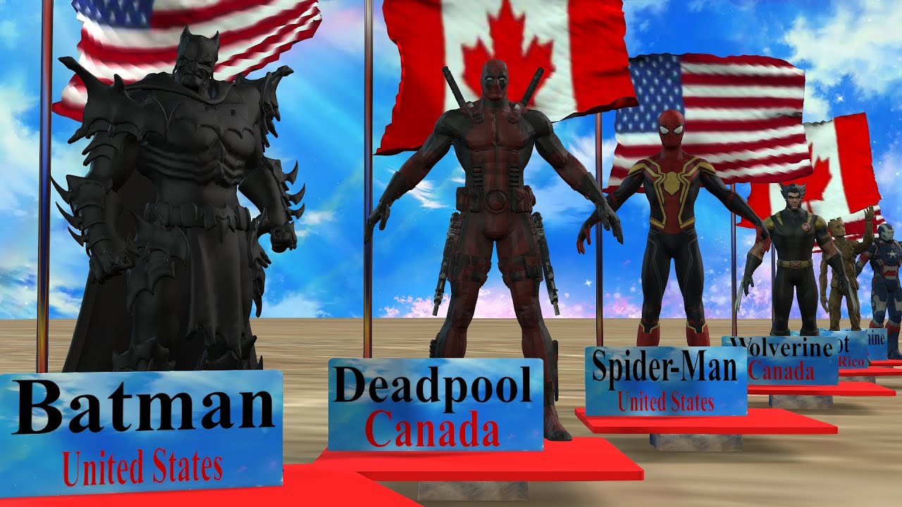 Marvel Superhero From Different Countries - YouTube