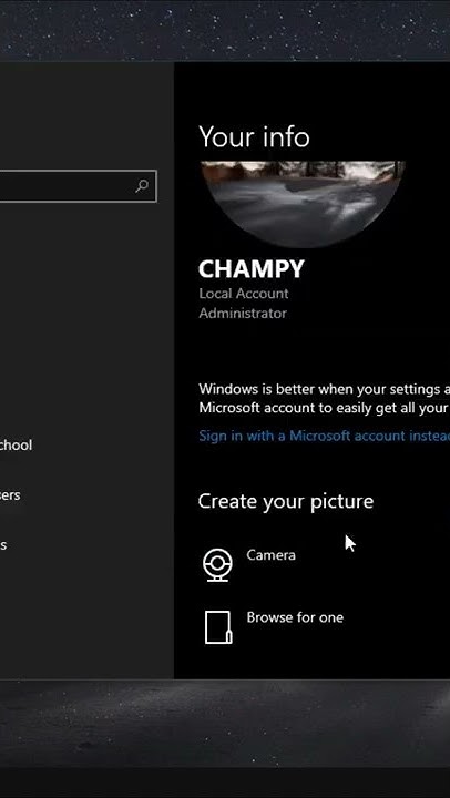 How to Change Profile Image on Windows 10 [Tutorial] - YouTube