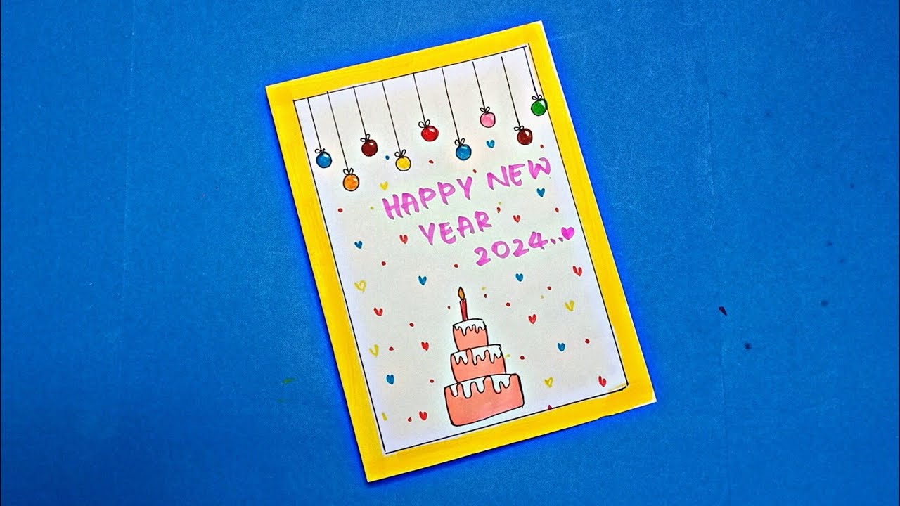 DIY New Year greeting card How to make New Year Card #newyear # ...