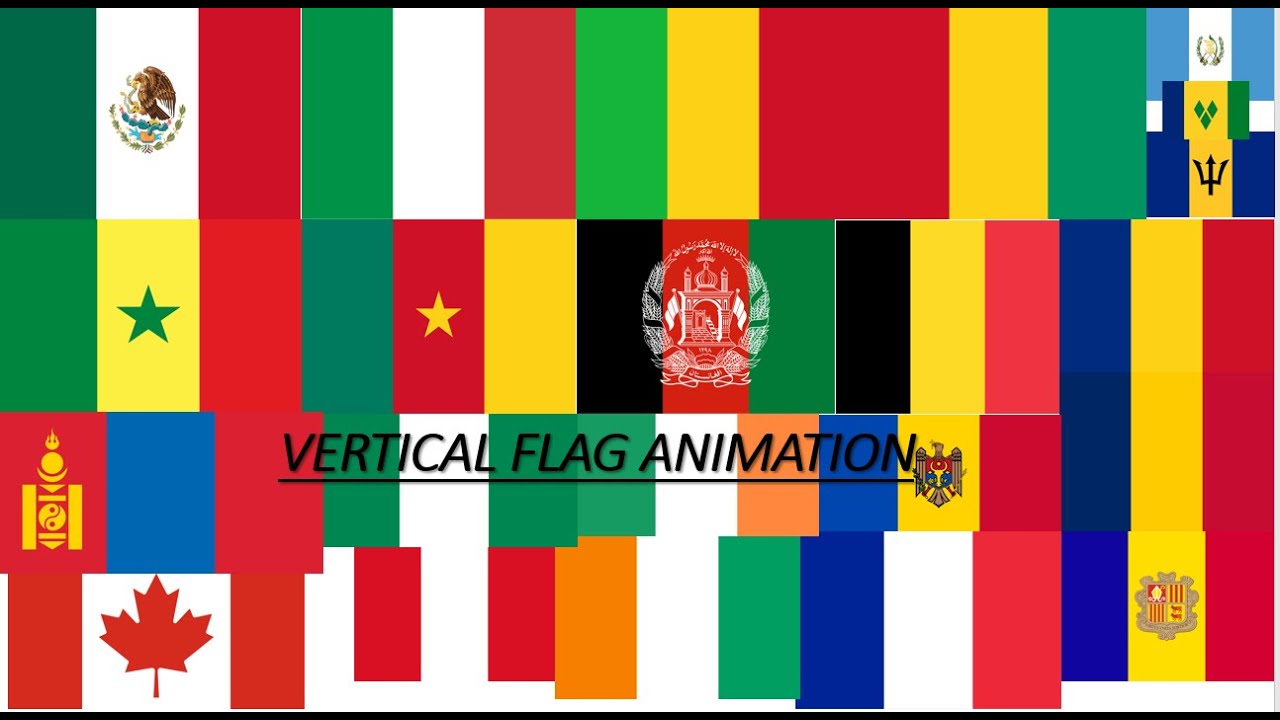 Vertical Tricolor Flag Animation - YouTube