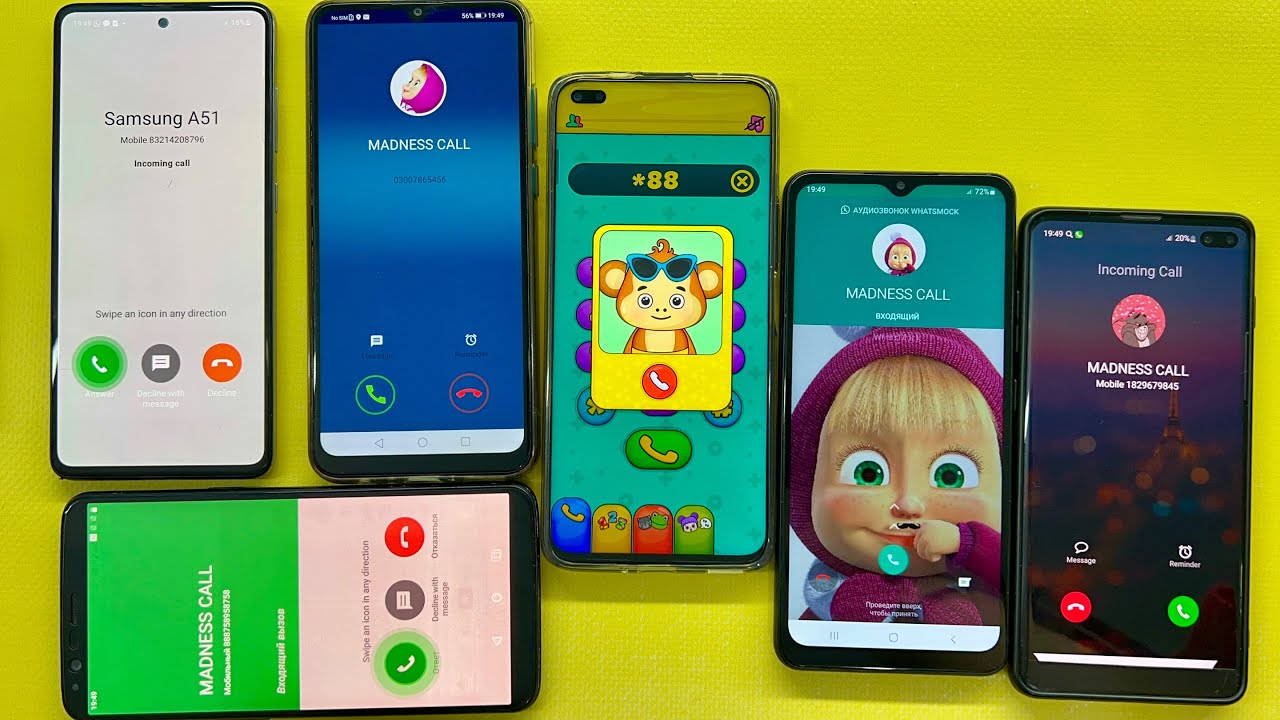 CRAZY AND CRAZY CALLS ON SIX TOP SMARTPHONES / Loud and Beautiful ...