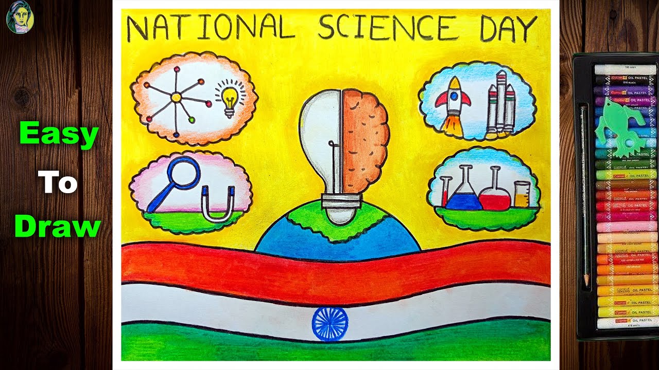 National Science Day Drawing Easy | How To Draw National Science Day ...
