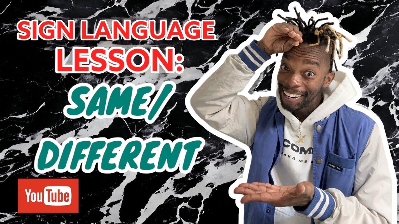 SIGN LANGUAGE LESSON: SAME/DIFFERENT #fyp #asl #learningasl #language # ...