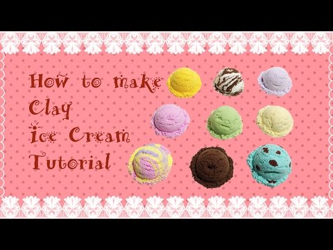 How to make clay ice cream tutorial | Air Dry Clay - YouTube