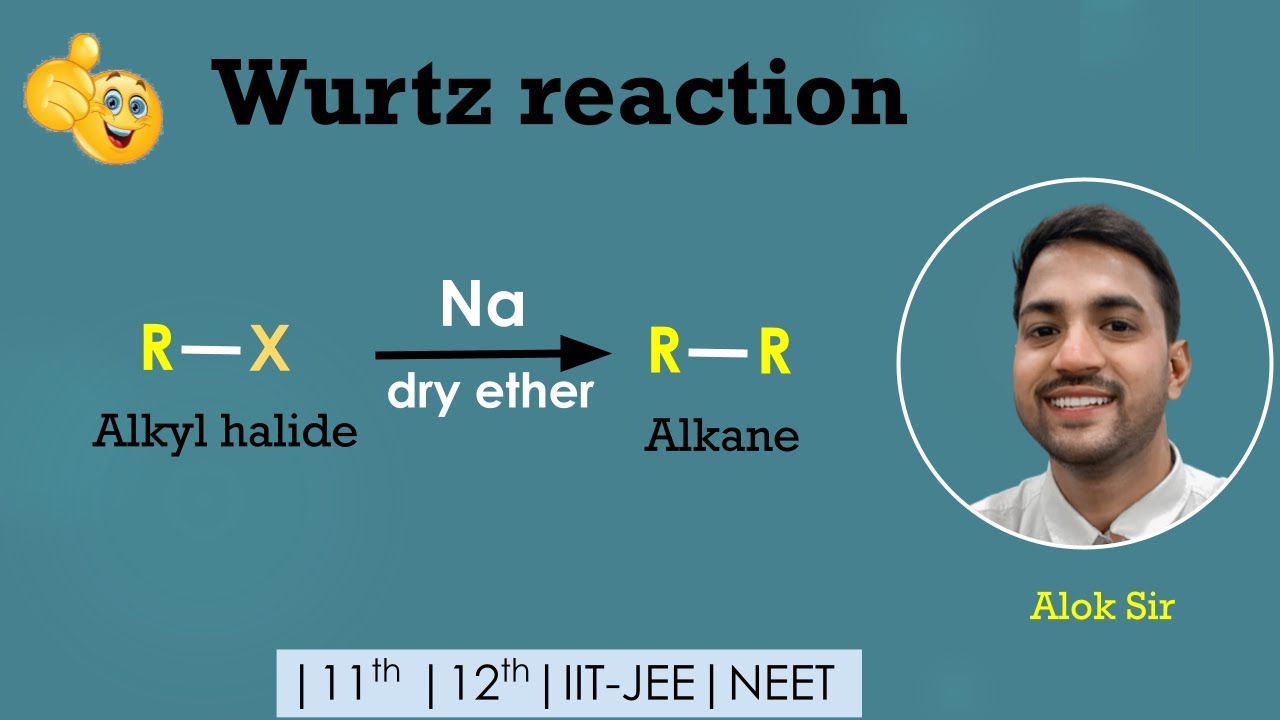 Wurtz reaction in Organic chemistry| IIT-JEE/NEET | Alok Sir ...