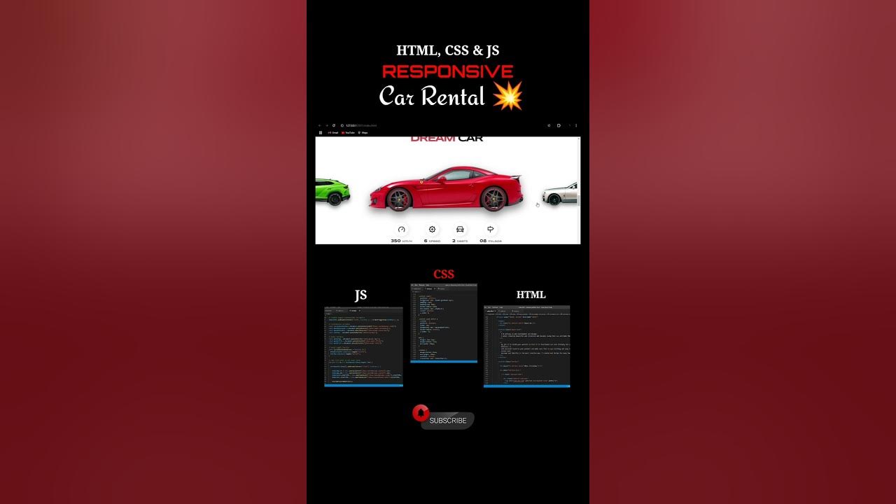 Responsive Car Webdesign Webdevelopment Responsivewebdesign Html Css Javascript