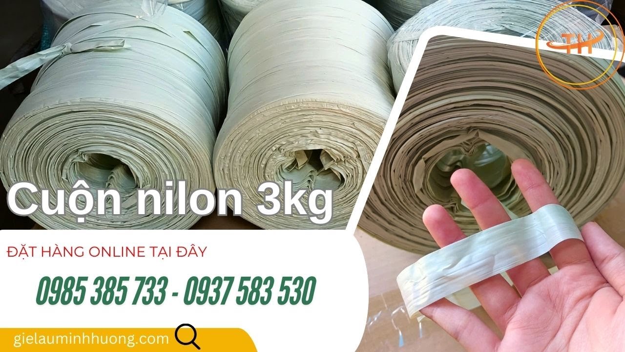 Cuộn nilon 3kg giá sỉ rẻ, giao hàng tận nơi TPHCM | Dây nilon - YouTube