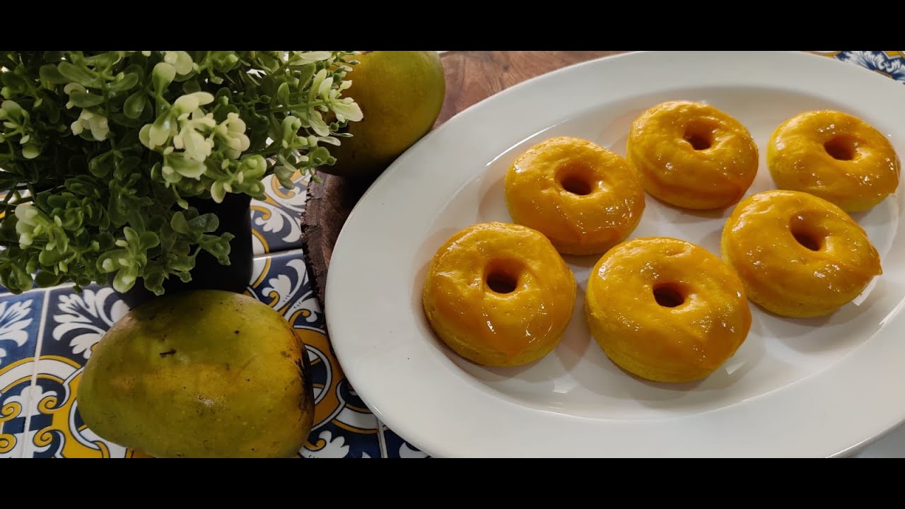 Baked Mango Donuts cake donuts - YouTube