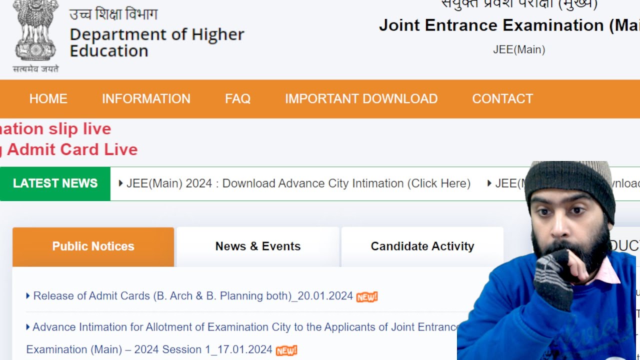 JEE MAINS 2024 | NTA LATEST UPDATE | ADMIT CARD DOWNLOAD | | #jee2024 # ...