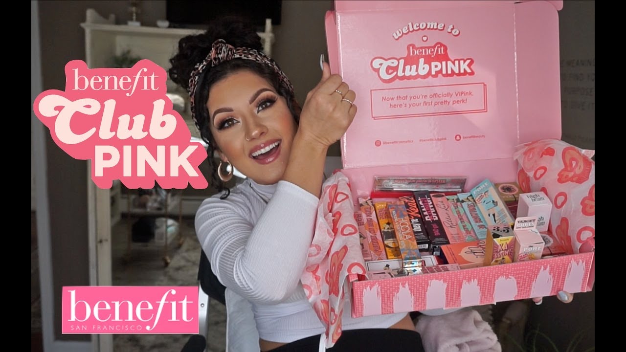 BENEFIT CLUB PINK UNBOXING! - YouTube