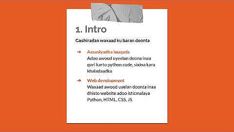 PYTHON Af somali - YouTube