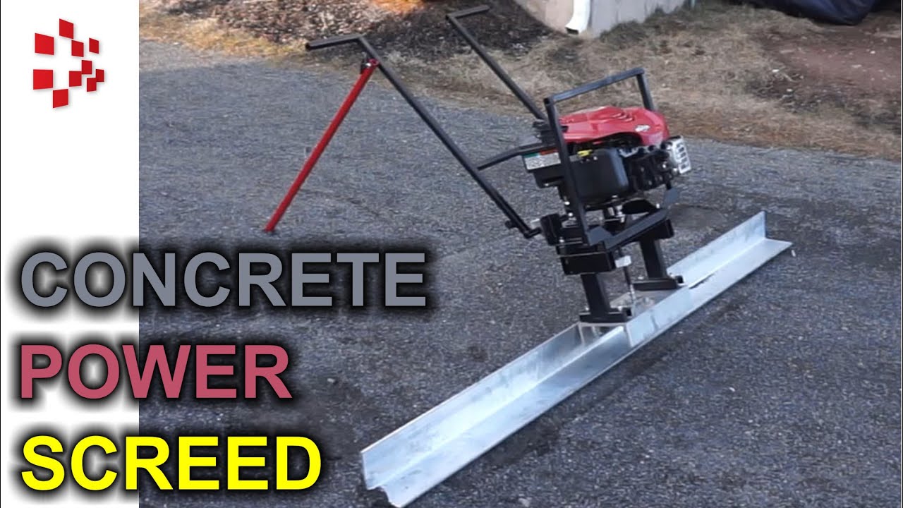 DIY Concrete Power Screed - YouTube