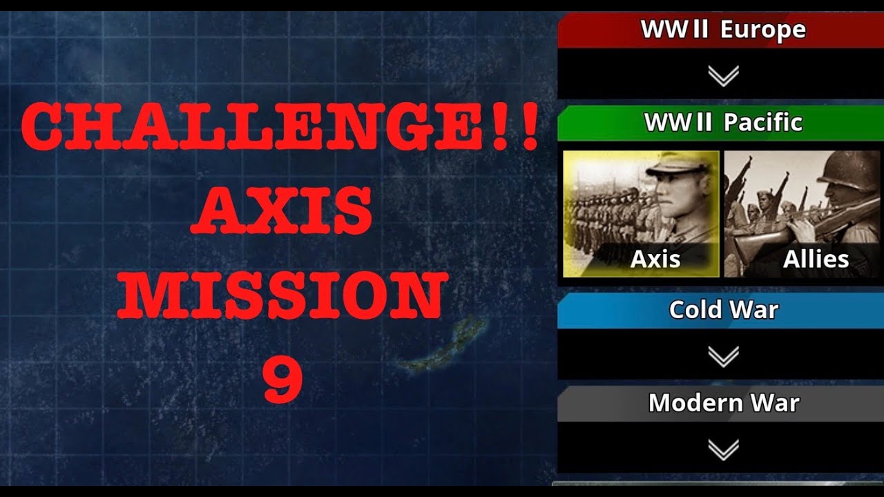 🇯🇵 CHALLENGE MISSION 9 WC4 WW2 PACIFIC AXIS💥 - YouTube
