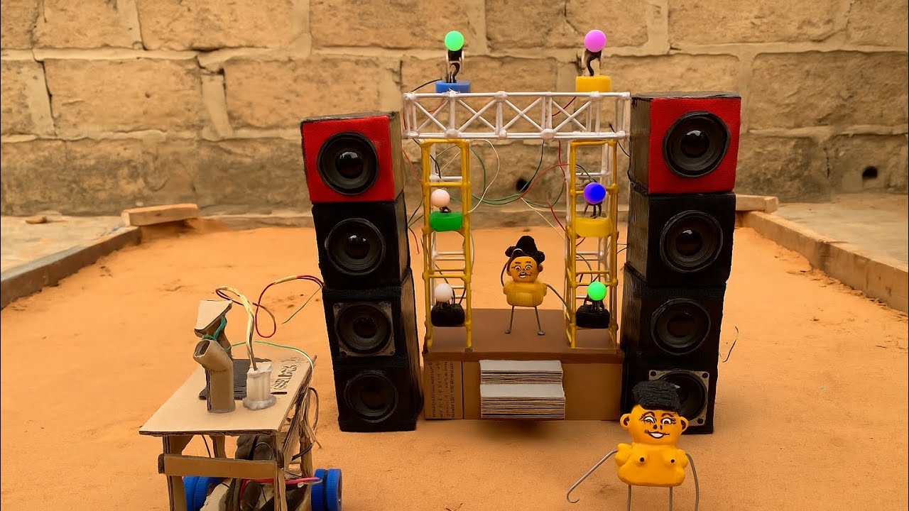 Miniature Rave Show-Light,Music,and Cardboard Fun! - YouTube