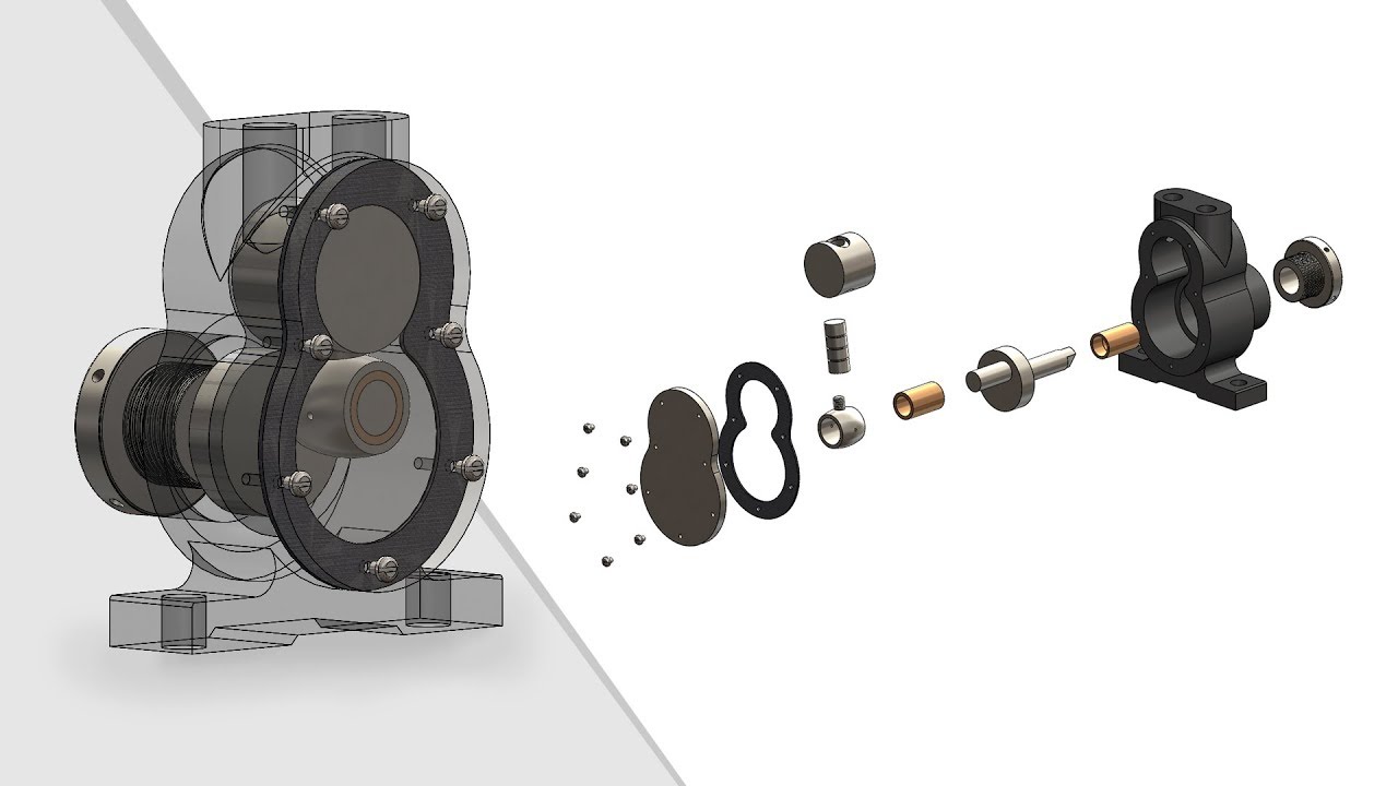 Bomba de Óleo | SolidWorks | Oil Pump - YouTube