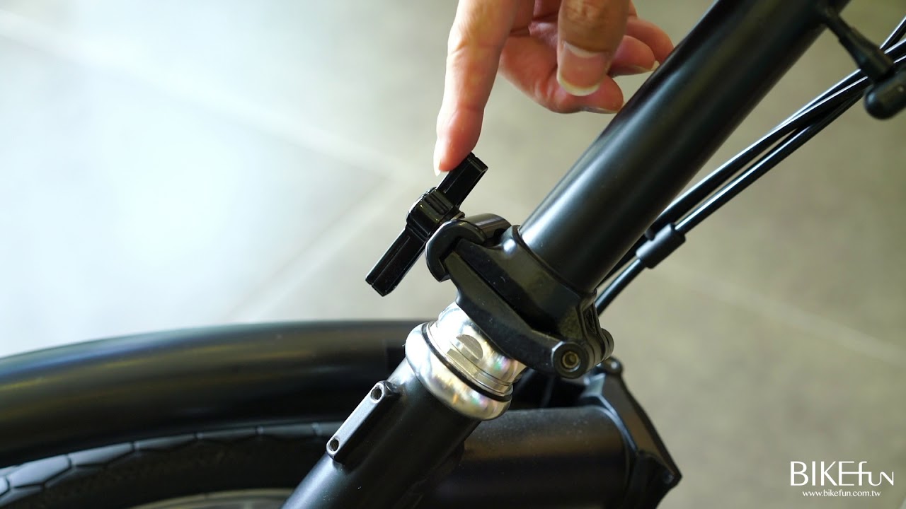 brompton Folding Lever + Hinge clamp plate 摺疊旋鈕介紹-BIKEfun design - YouTube